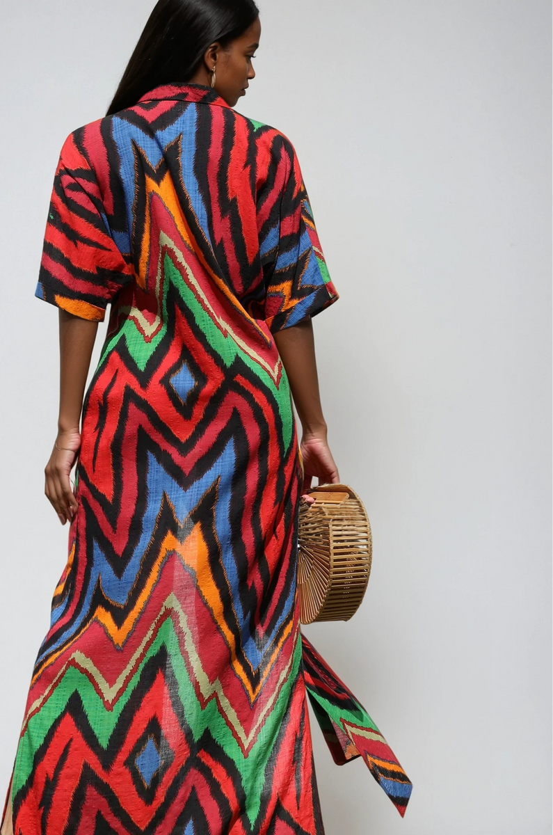 Che'von Button Down Woven Shirt Dress – Madam37